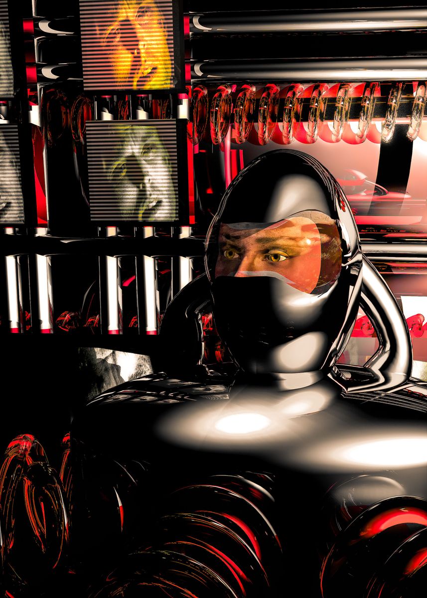 'Mind Probe Interrogation' Poster, picture, metal print, paint by Bob ...