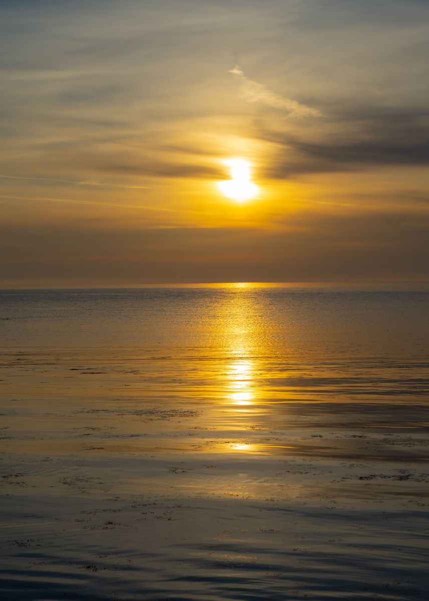 'Golden Sunrise' Poster by Hristo Anestev | Displate