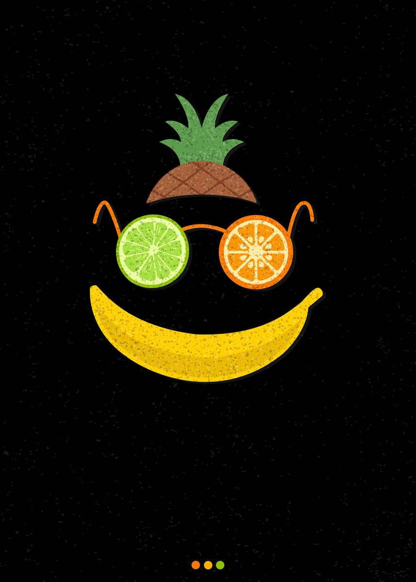 'Tropical smile 2' Poster, picture, metal print, paint by Maria Kar ...