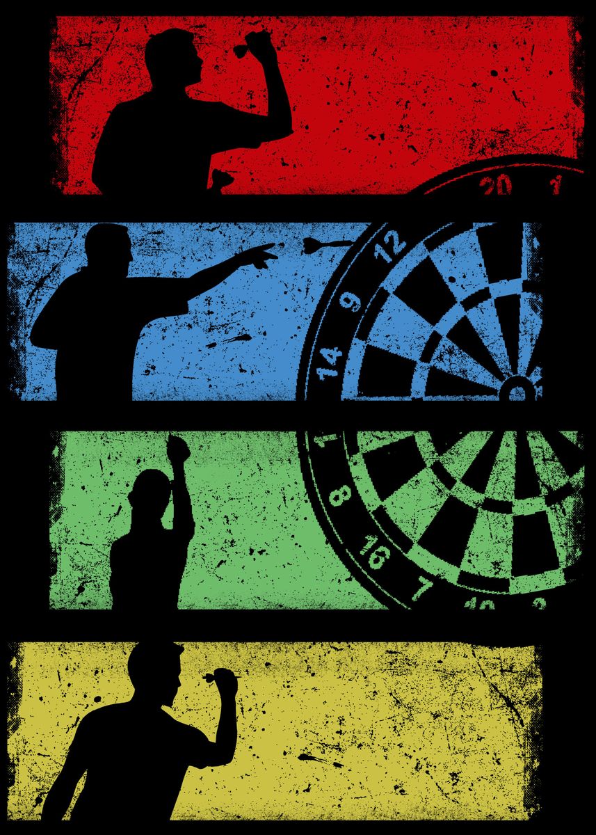 'Vintage Dart ' Poster, picture, metal print, paint by Giovanni ...