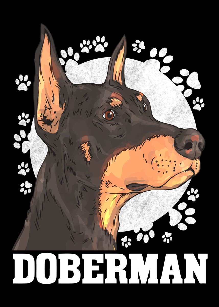 'Doberman Dog Pet ' Poster by Wonderful Dream Picture | Displate