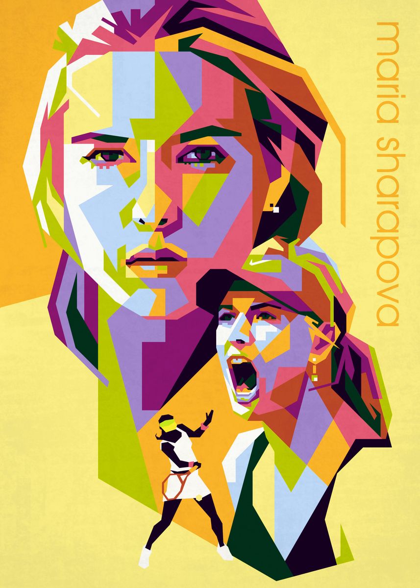 'maria sharapova' Poster, picture, metal print, paint by Popart PosterS ...