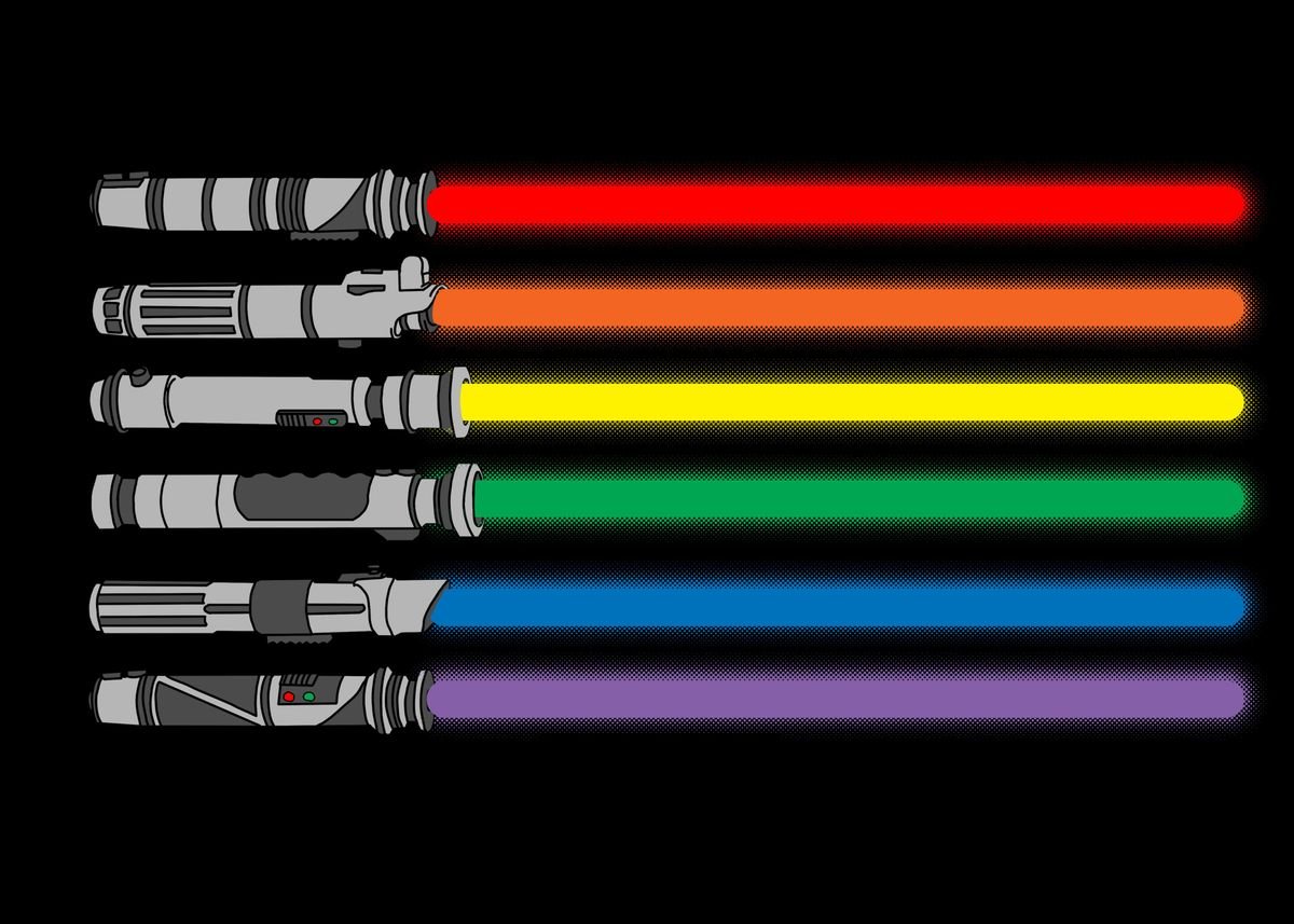 'LGBT Light Saber Sword' Poster by Giovanni Poccatutte | Displate