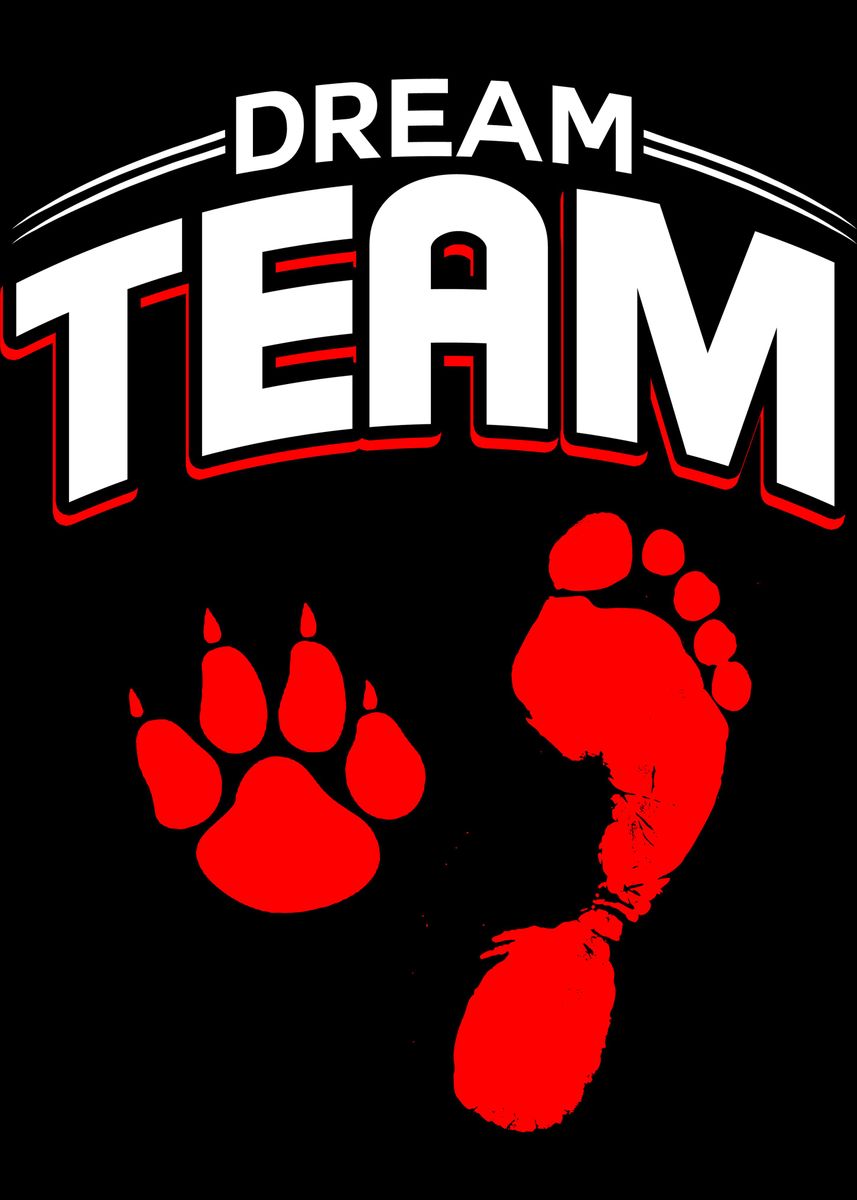 'Dream Team Cat' Poster by Giovanni Poccatutte | Displate