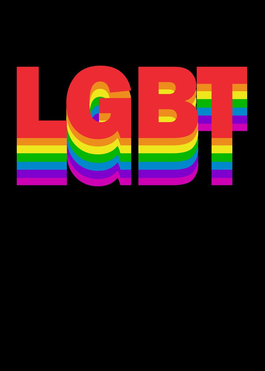 'LGBT sign 3D Effect' Poster, picture, metal print, paint by Giovanni ...