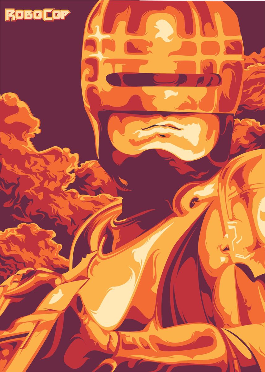 'RoboCop' Poster, picture, metal print, paint by Gilar Artoholic | Displate