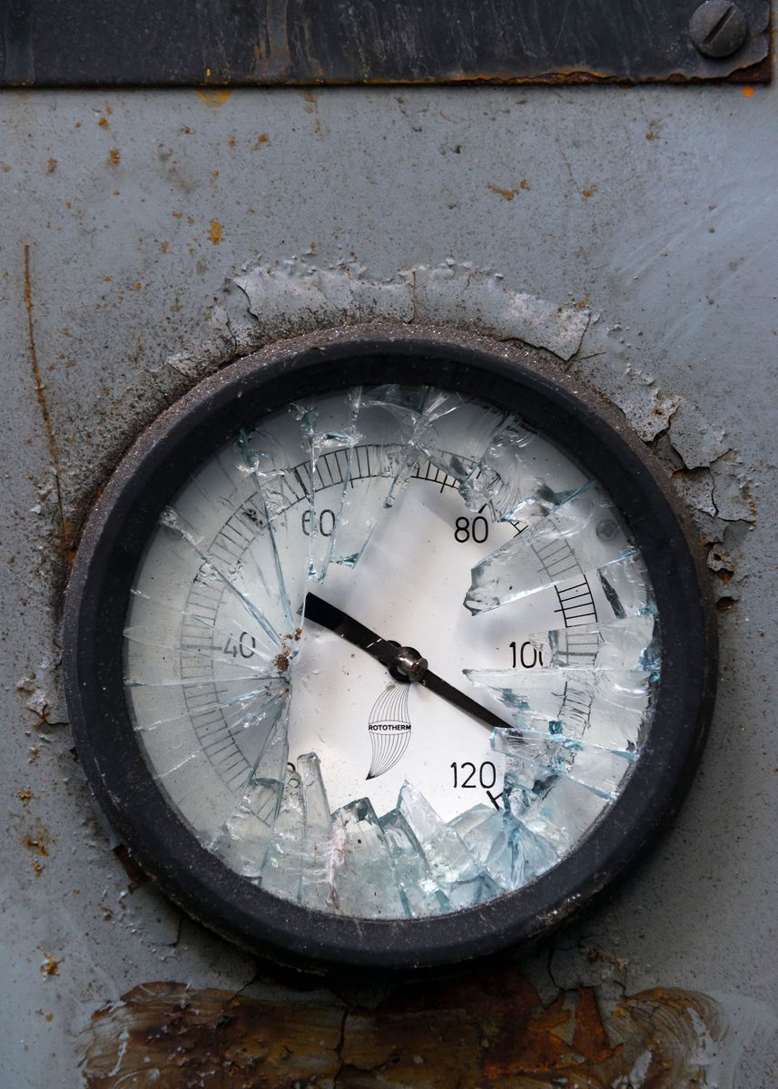 'Broken dial' Poster, picture, metal print, paint by Svetlana Sewell ...