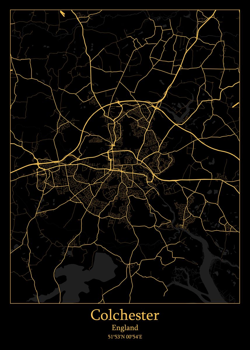 'Colchester England' Poster, picture, metal print, paint by Iwoko ...