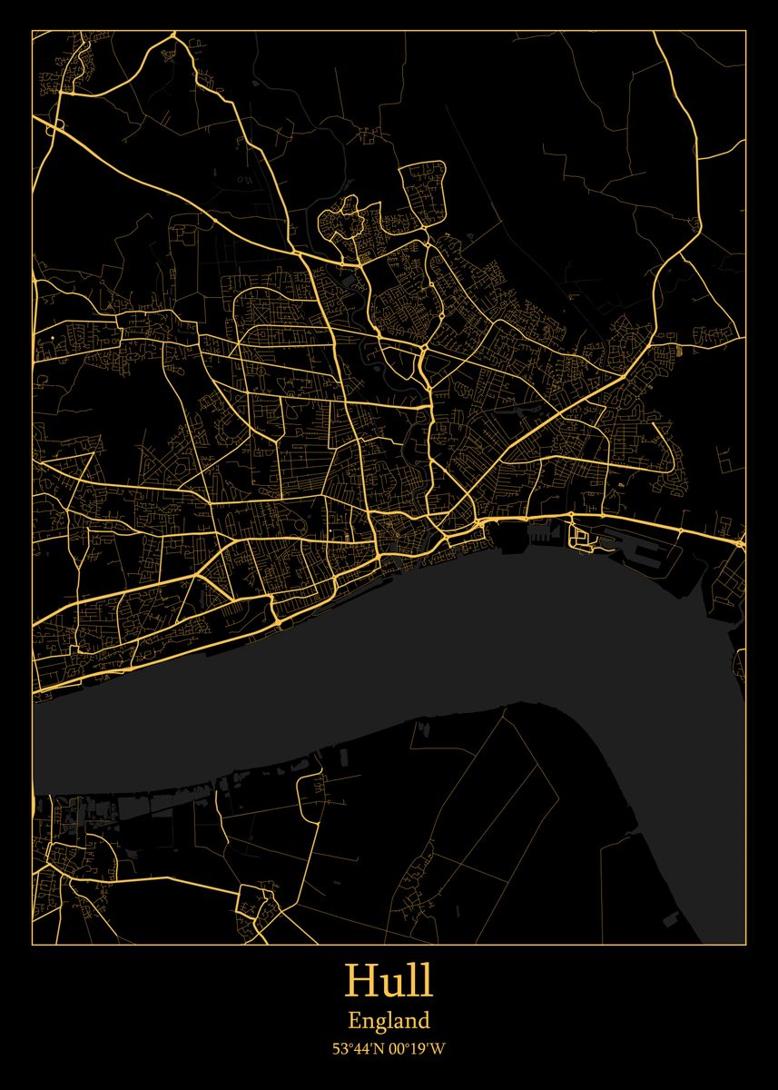 'Hull England' Poster by Iwoko | Displate