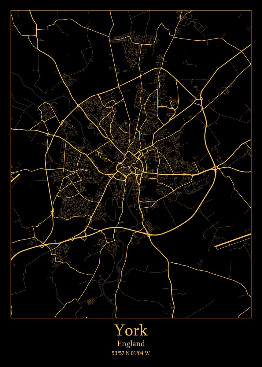 'York England' Poster by Iwoko | Displate