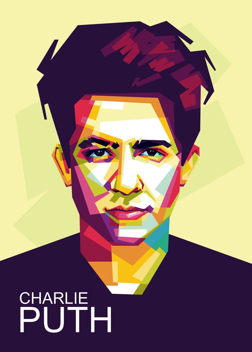 'Charlie Puth pop art' Poster, picture, metal print, paint by Dimas ...