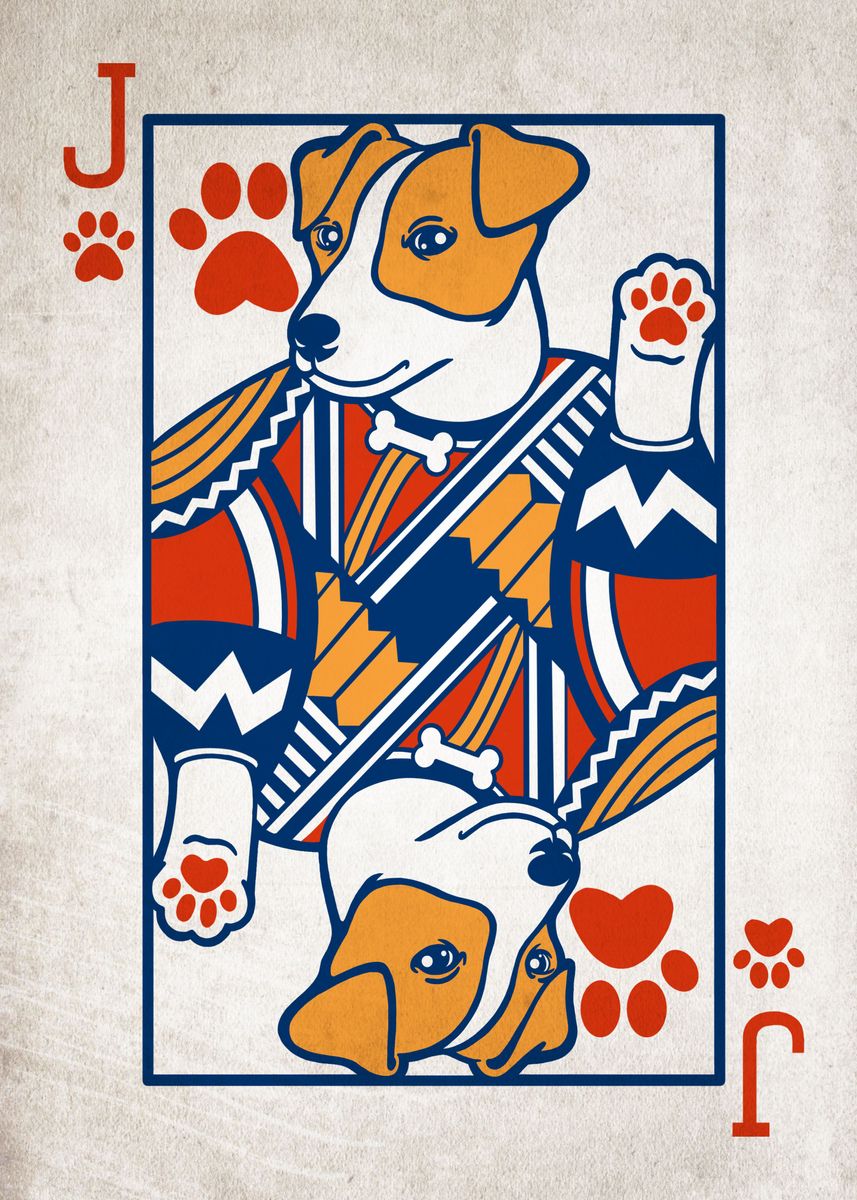 'Jack of paws' Poster, picture, metal print, paint by NemiMakeit Fadda ...