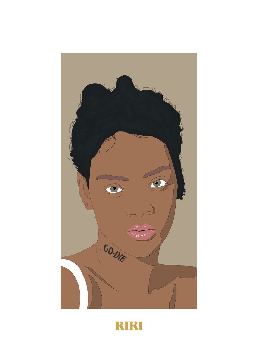 'Riri' Poster, picture, metal print, paint by Diego Guardado | Displate