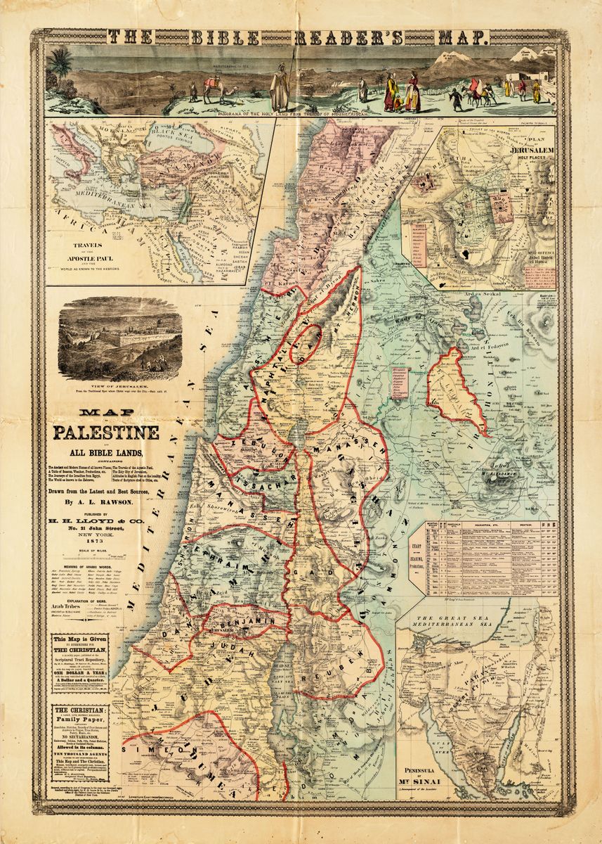 'Map of Palestine' Poster, picture, metal print, paint by Janice M ...