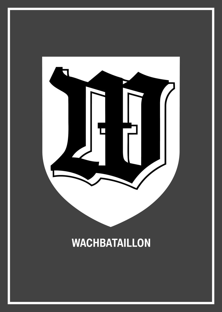 'Wachbataillon Badge 01' Poster, picture, metal print, paint by ...