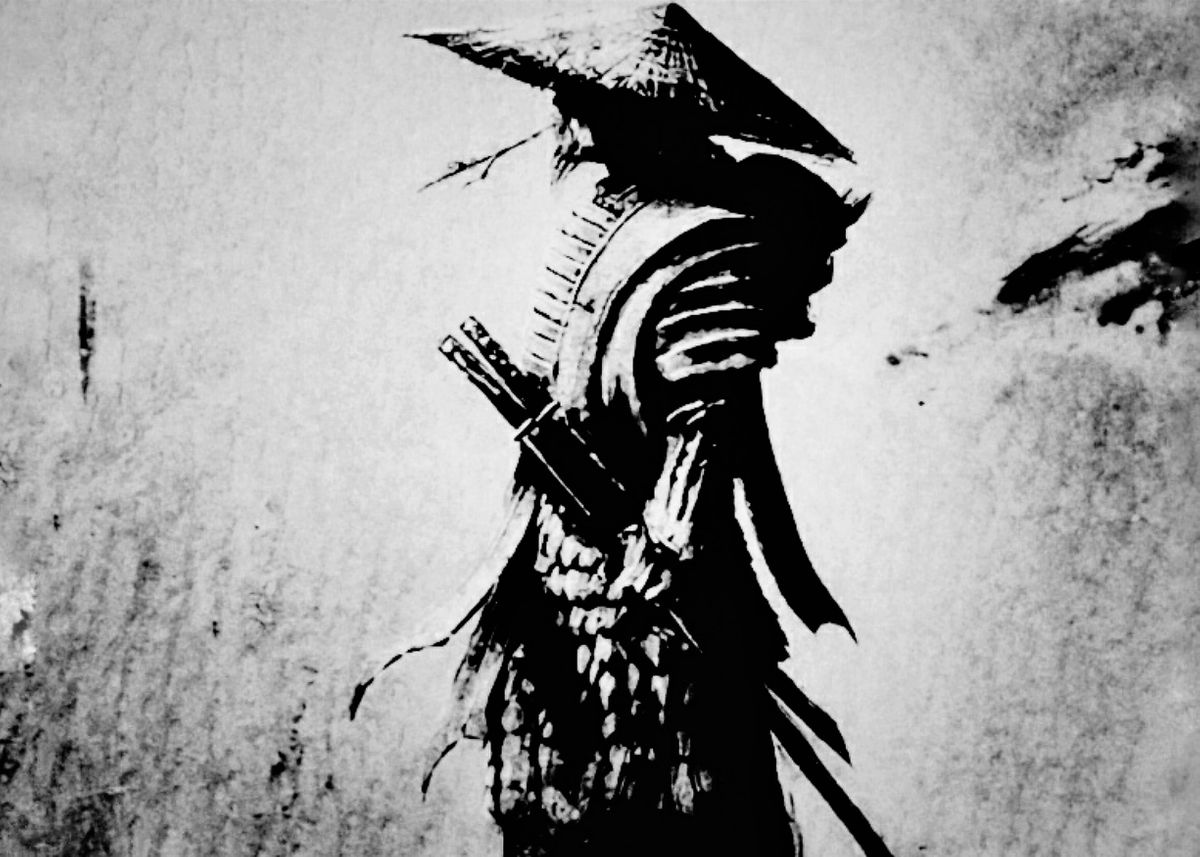 'Shadow Samurai ' Poster by Seven Rv7 | Displate