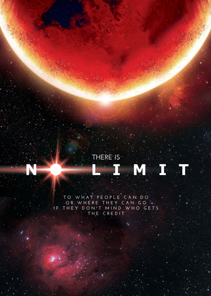 'NO LIMIT' Poster, picture, metal print, paint by 5c4da72d85364 | Displate