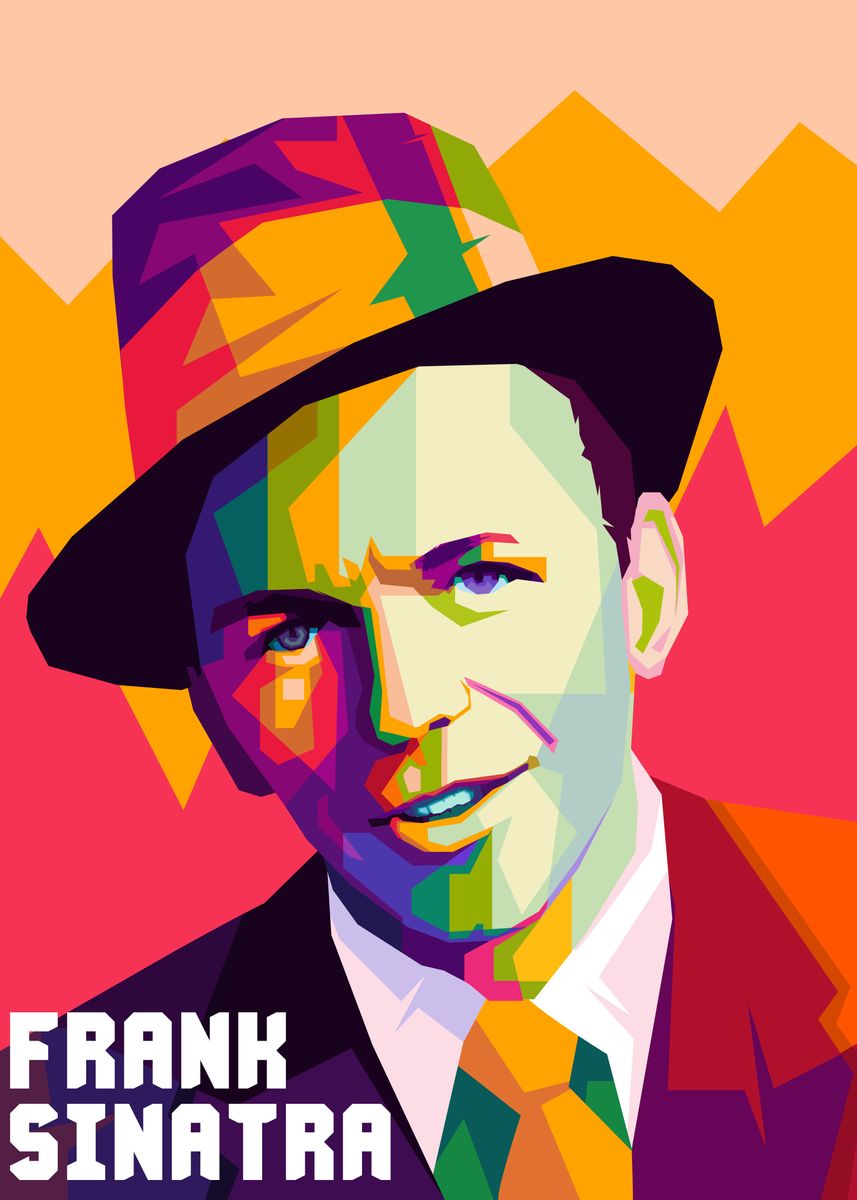 'Frank Sinatra Colorful art' Poster by Rizky Irawan | Displate