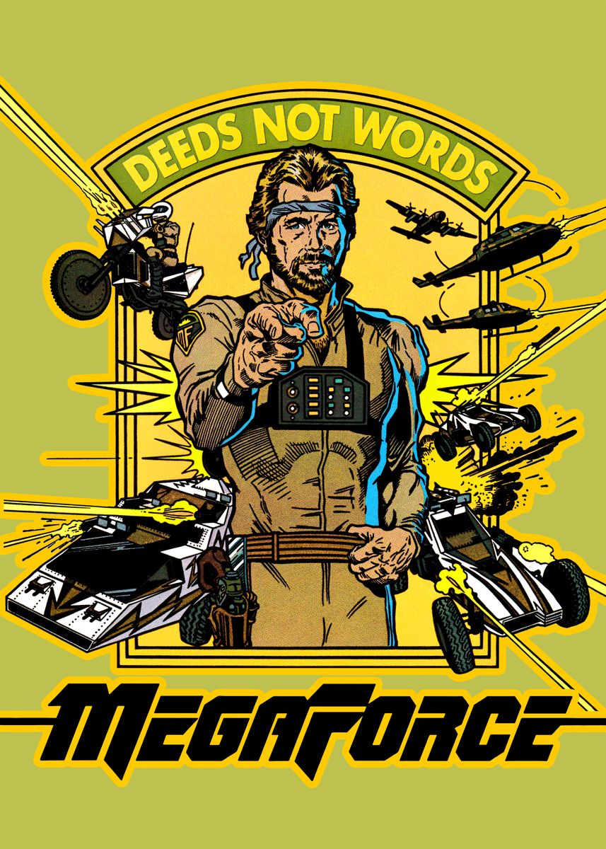 'Deeds Not Words' Poster, picture, metal print, paint by Hizo Design ...