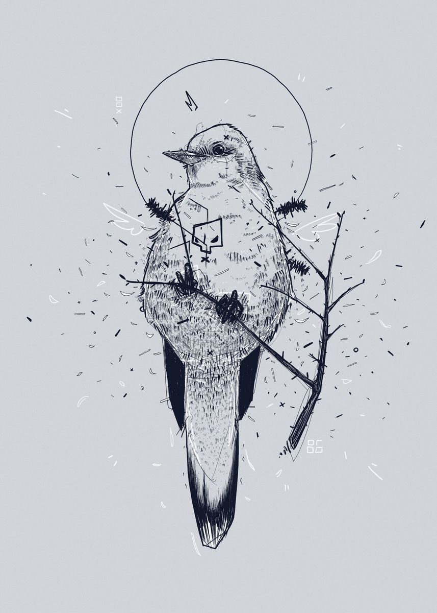 'Holly Bird' Poster by Marcin Rosłon | Displate