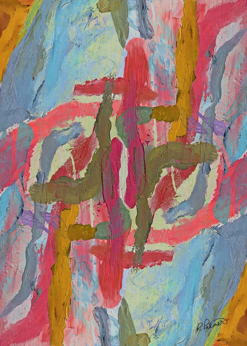 'Cross Over Cross' Poster by Ruth Palmer | Displate
