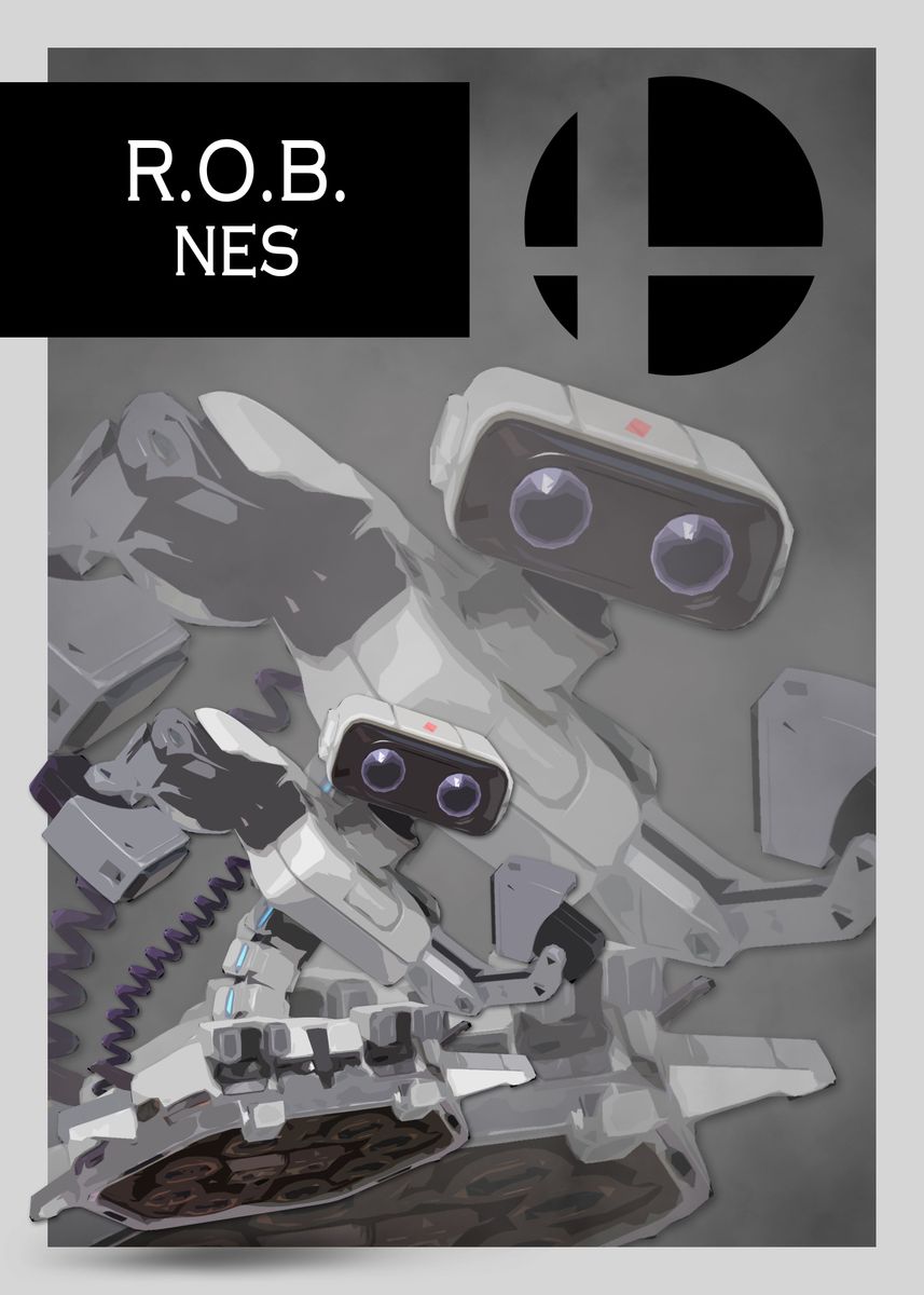 'ROB The Robot NES' Poster by Gemini Phoenix | Displate