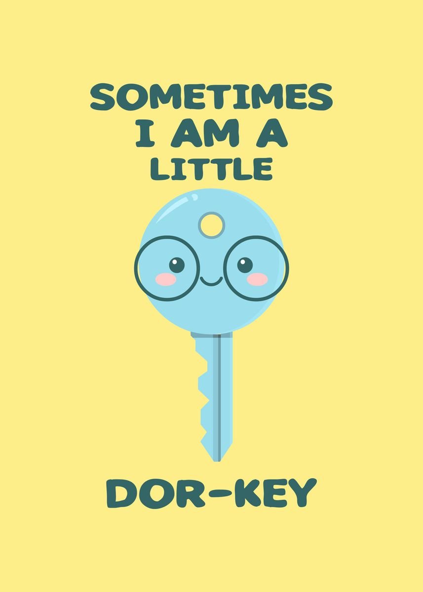'Dor KEY' Poster, picture, metal print, paint by Ana Villanueva | Displate