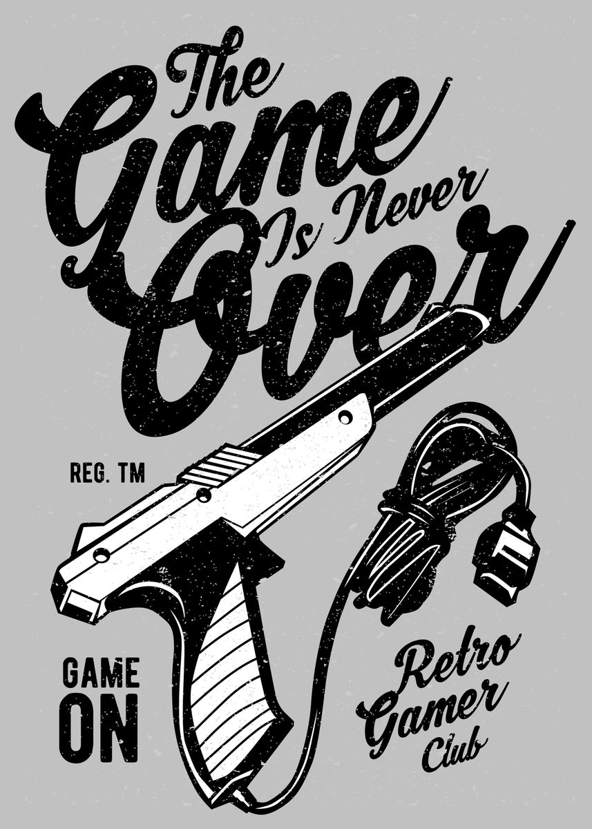 'The Game is Never Over' Poster, picture, metal print, paint by Chris ...