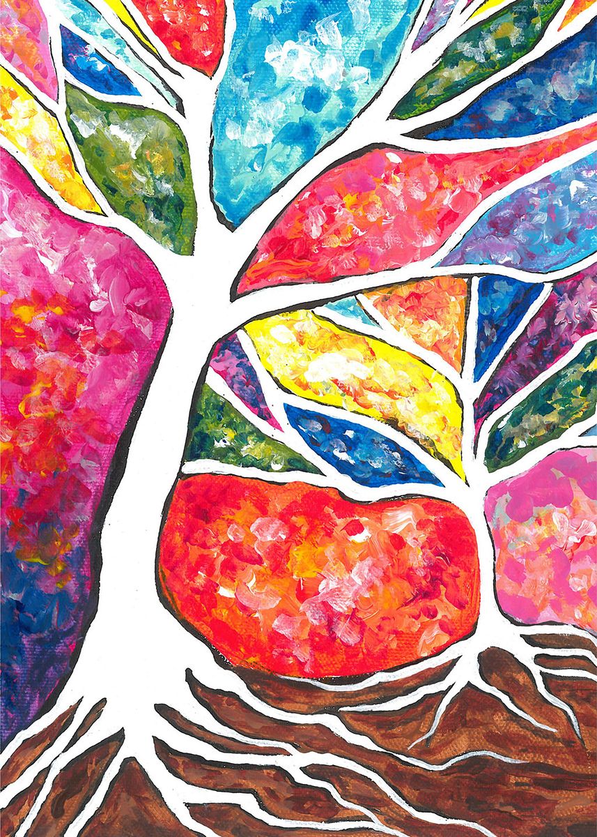 'Abstract trees' Poster by Shanna Melissa | Displate