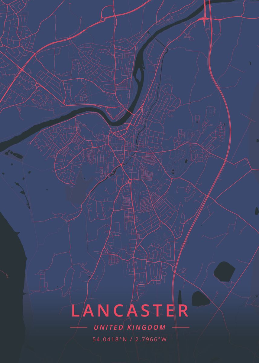 'Lancaster United Kingdom' Poster, picture, metal print, paint by ...