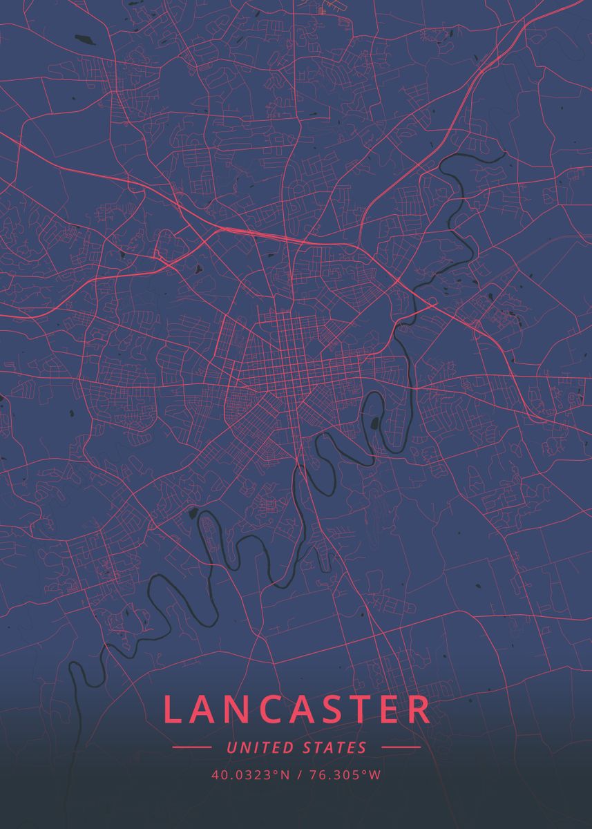 'Lancaster United States' Poster, picture, metal print, paint by ...