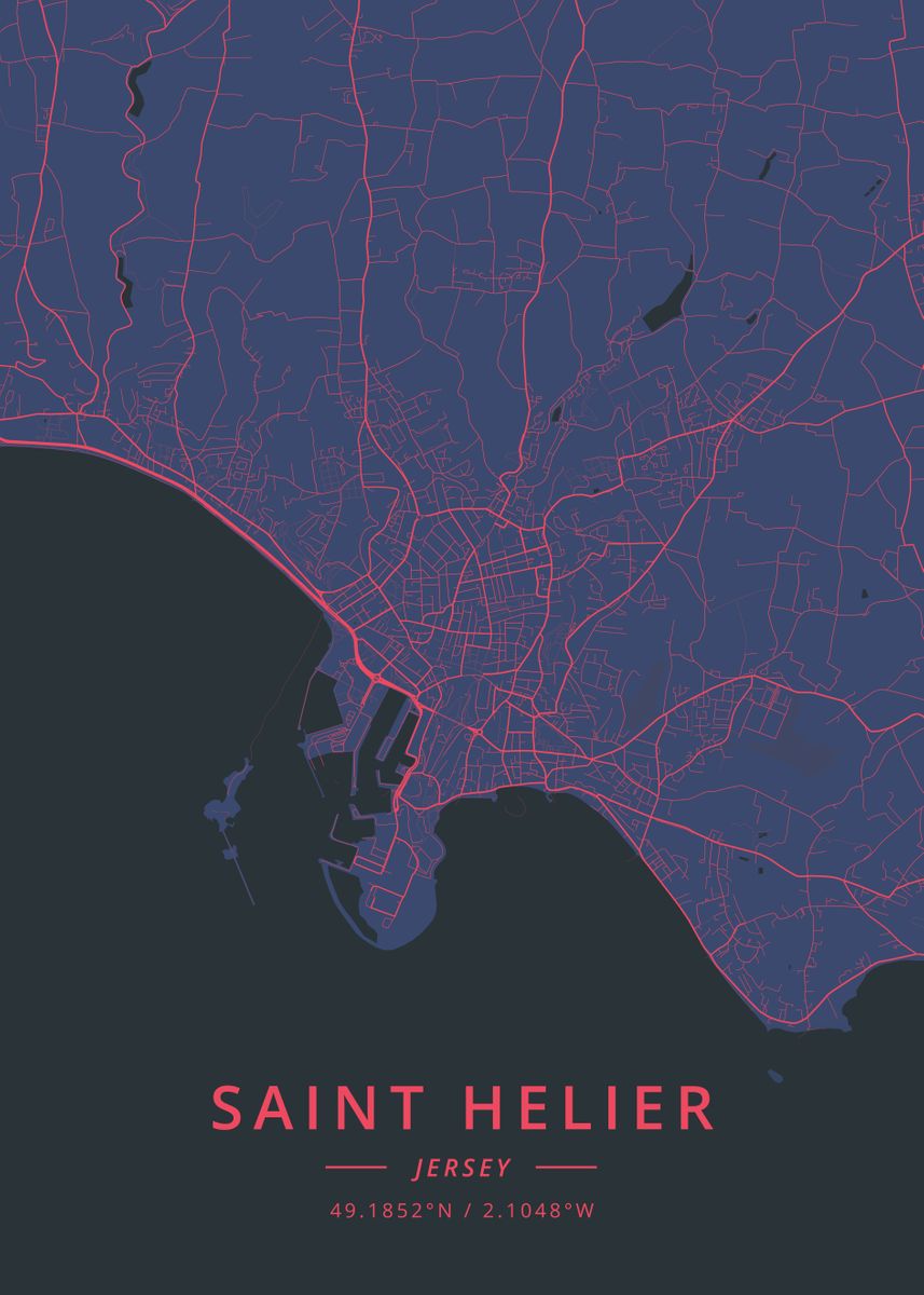 'Saint Helier Jersey' Poster, picture, metal print, paint by Designer ...