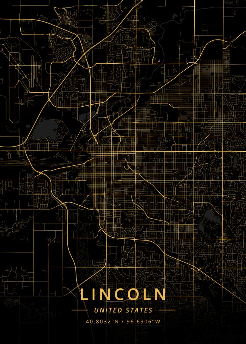 'Lincoln United States' Poster, picture, metal print, paint by Designer ...