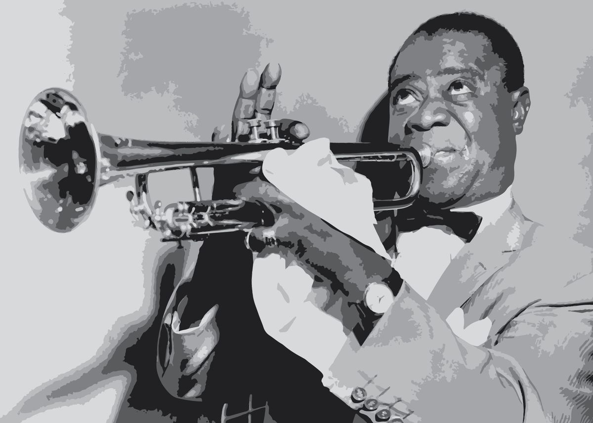 'Louis Armstrong' Poster by Mike Lammers | Displate