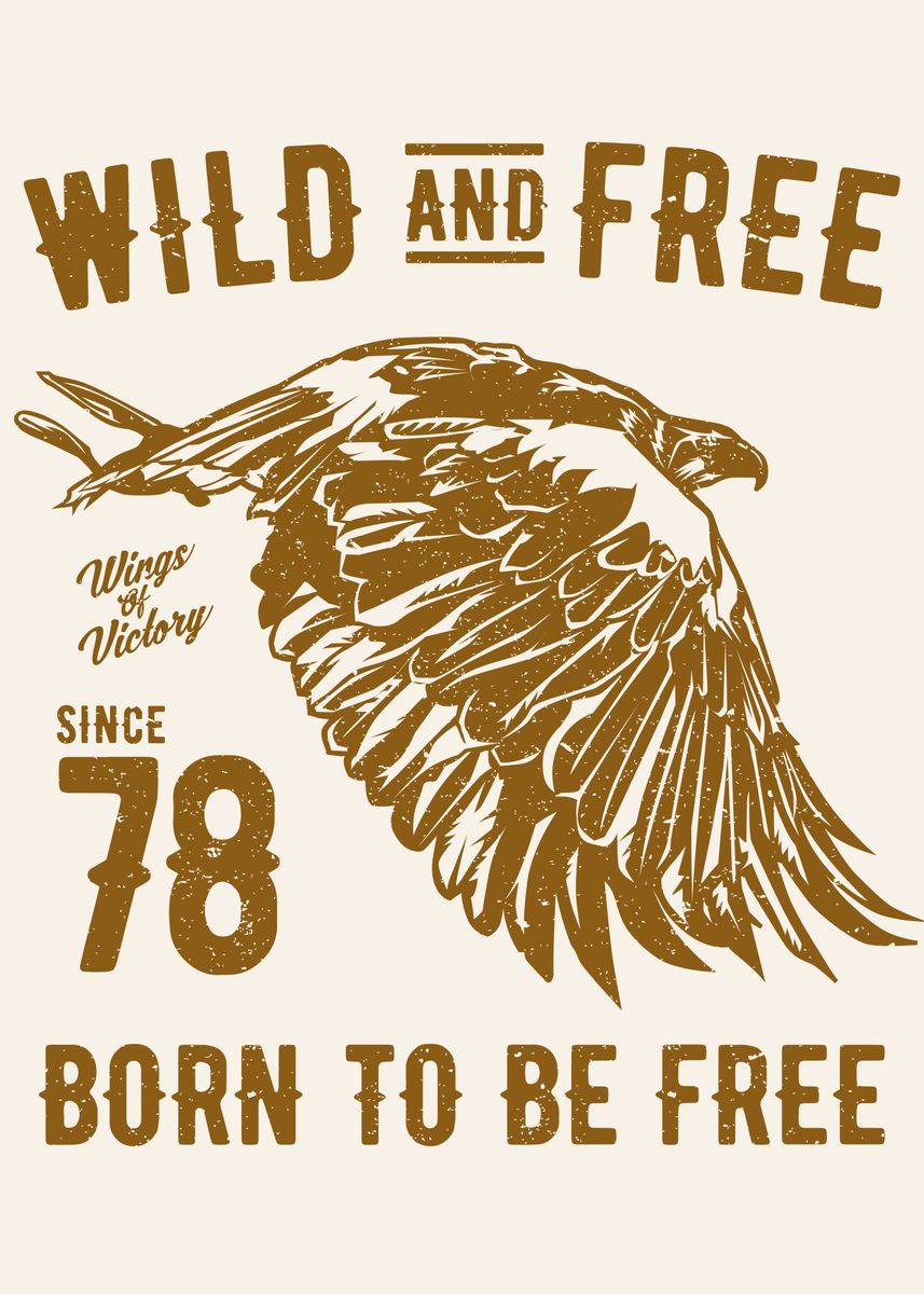 'Wild and Free' Poster, picture, metal print, paint by Chris Simmons ...