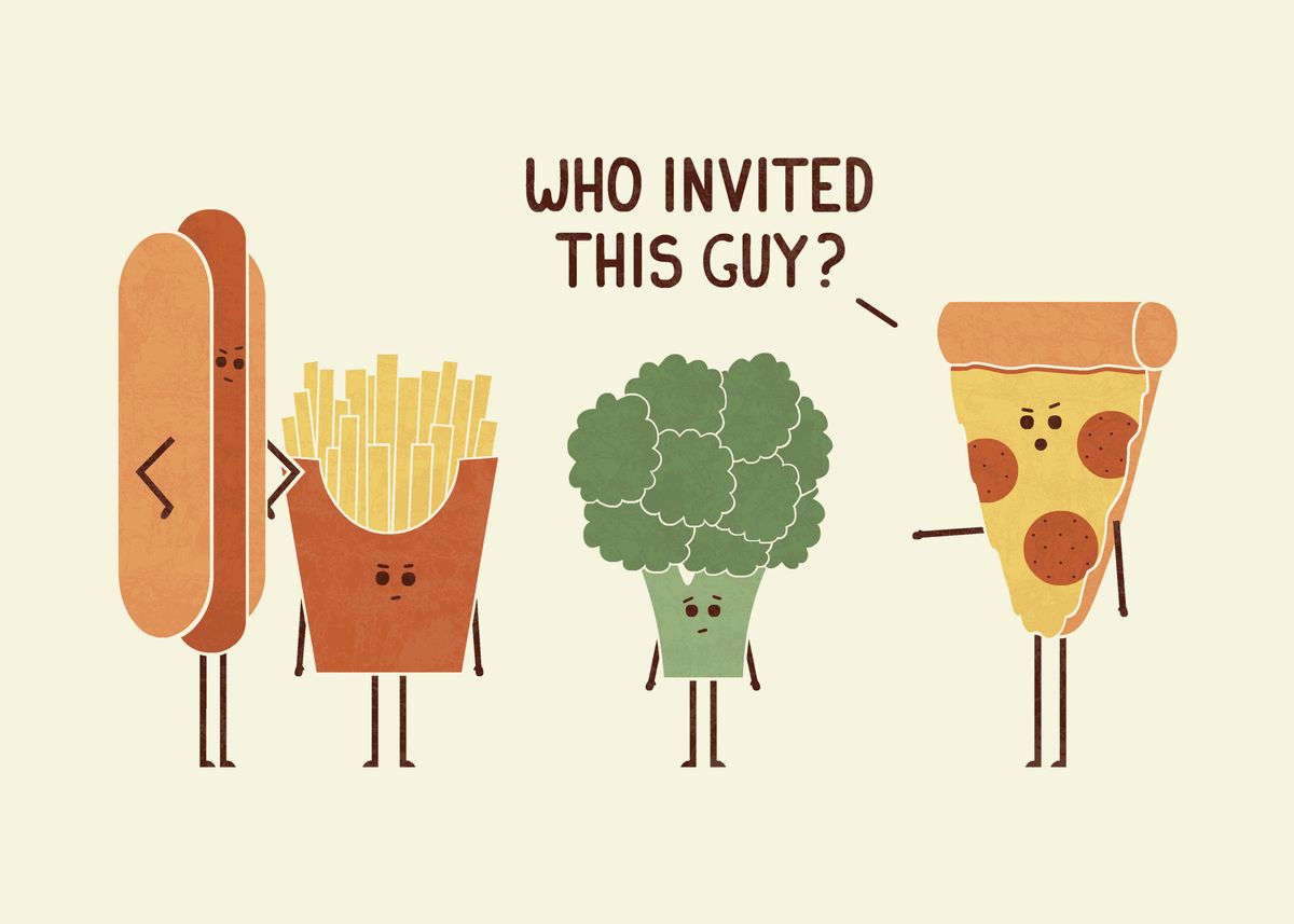 'Party Crasher' Poster by Teo Zirinis | Displate