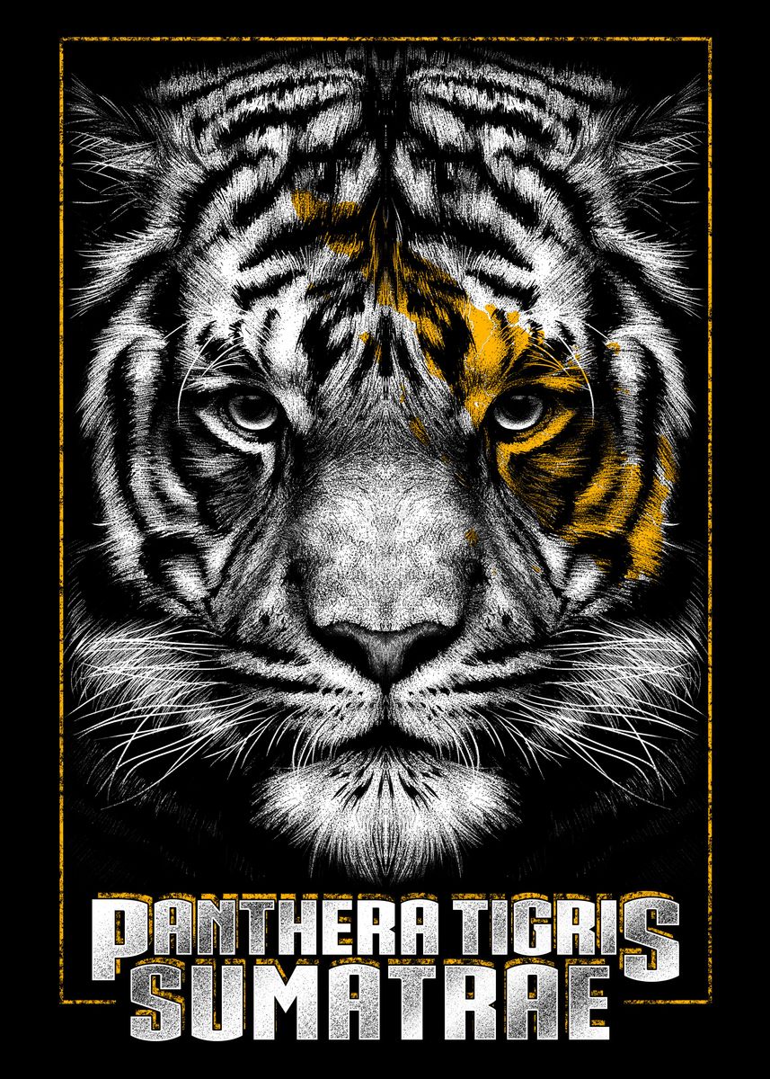 'Sumatran Tiger' Poster, picture, metal print, paint by Orbus Deadsign ...