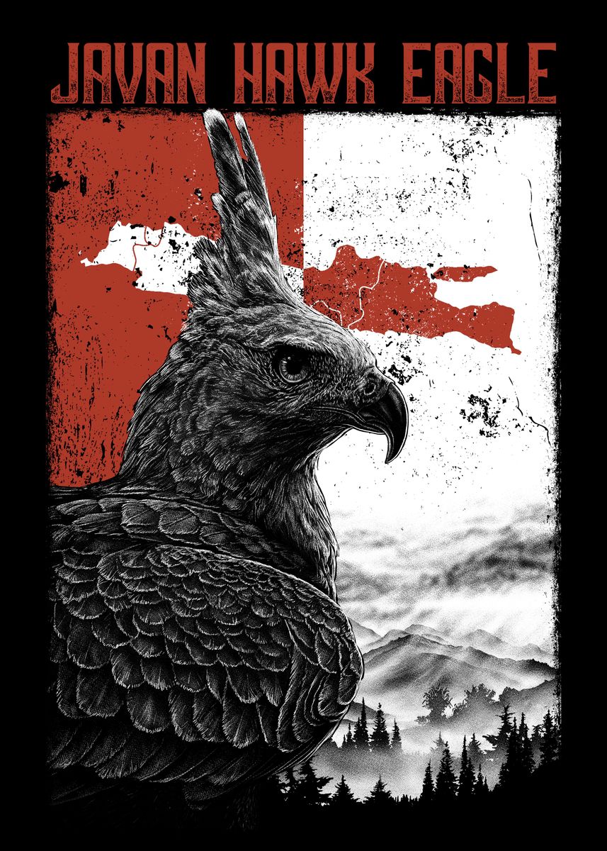 'Javan Hawk Eagle' Poster by Orbus Deadsign | Displate