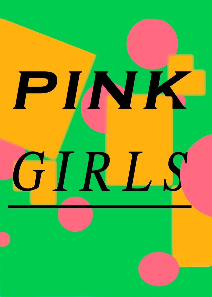 'pink girls' Poster by jair peña silva | Displate