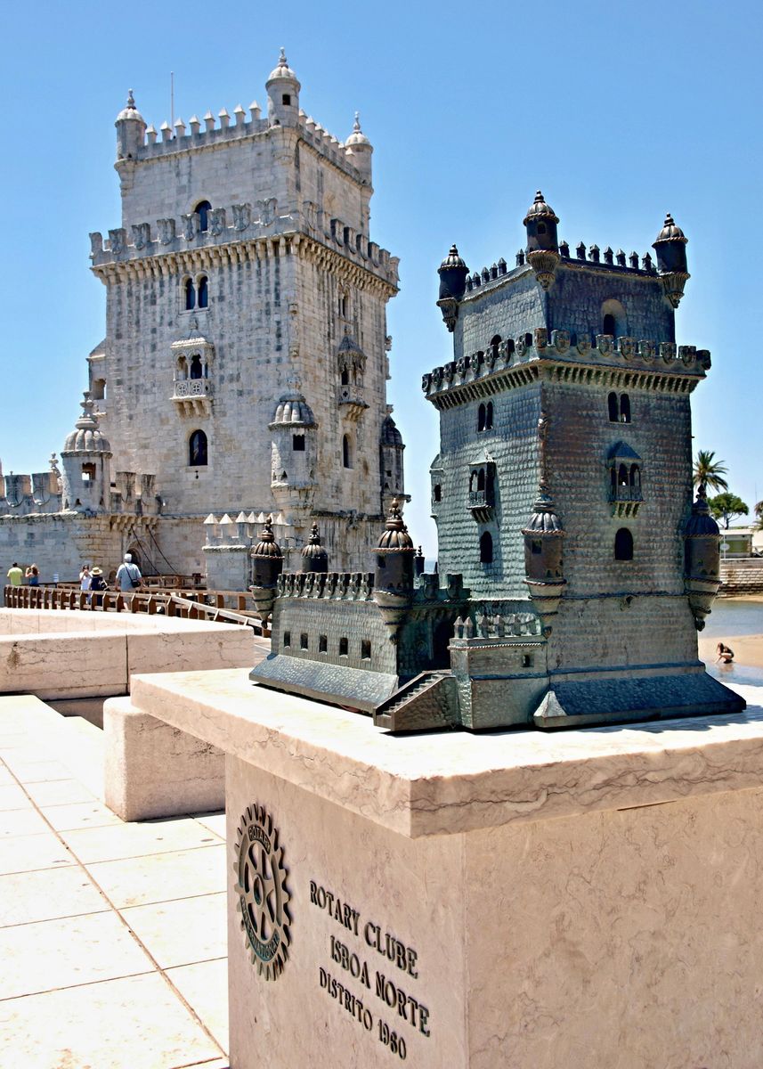 'Torre Belem x 2' Poster, picture, metal print, paint by insideportugal ...