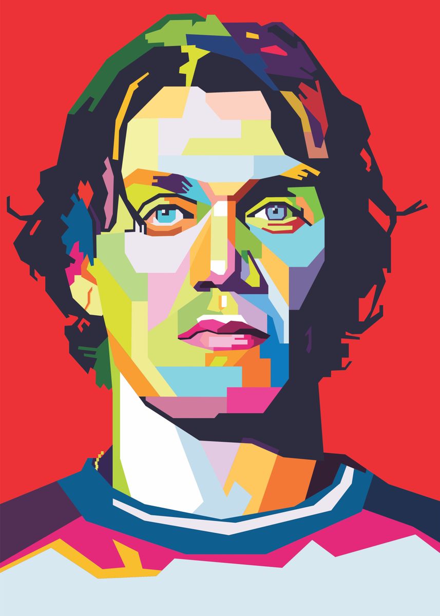 'Paolo Maldini ' Poster, picture, metal print, paint by hendi Ruhendi ...
