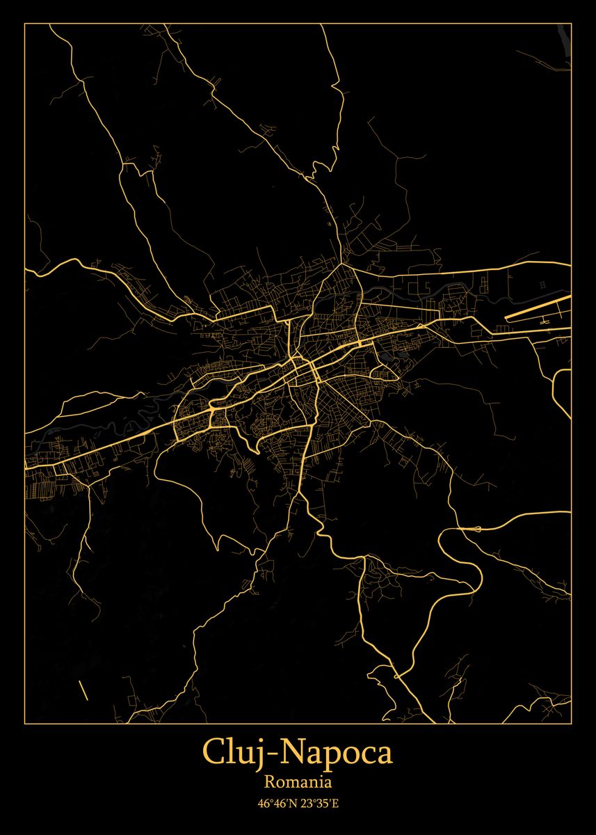 'Cluj Napoca Romania' Poster by Iwoko | Displate