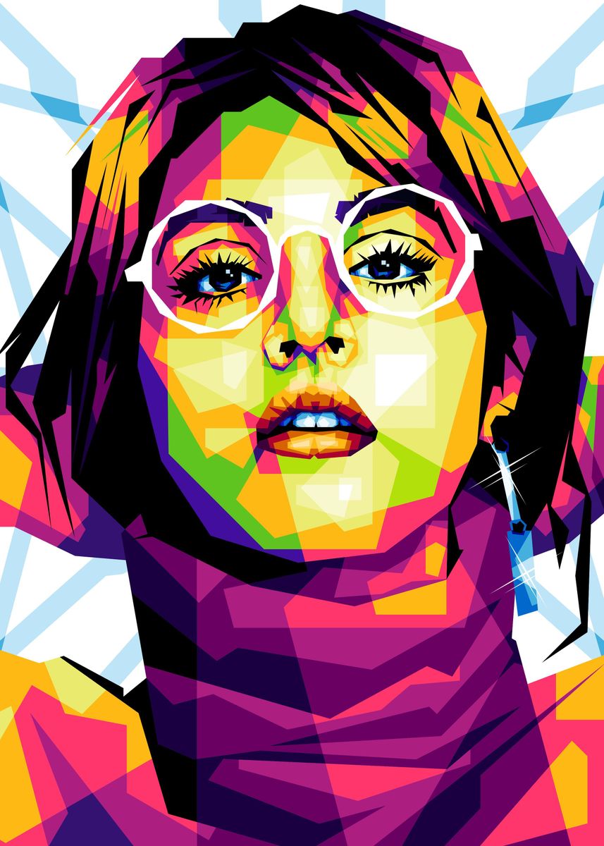 'Raisa Andriana' Poster, picture, metal print, paint by Rio Josia ...