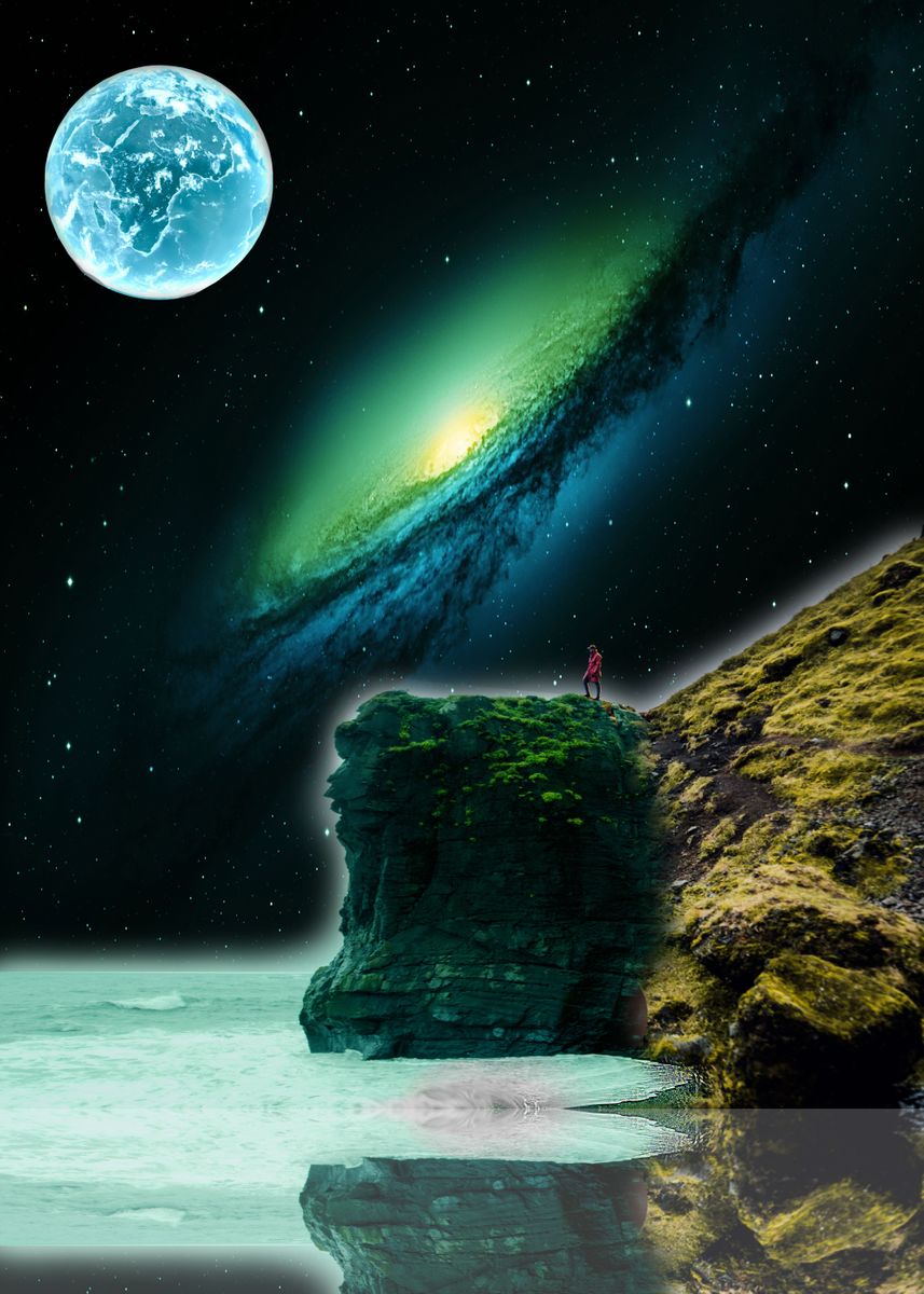 'Distant galaxy' Poster by Milos Maric | Displate