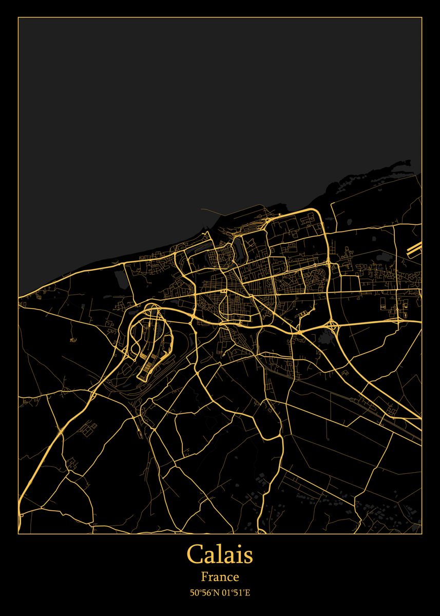 'Calais France' Poster by Iwoko | Displate