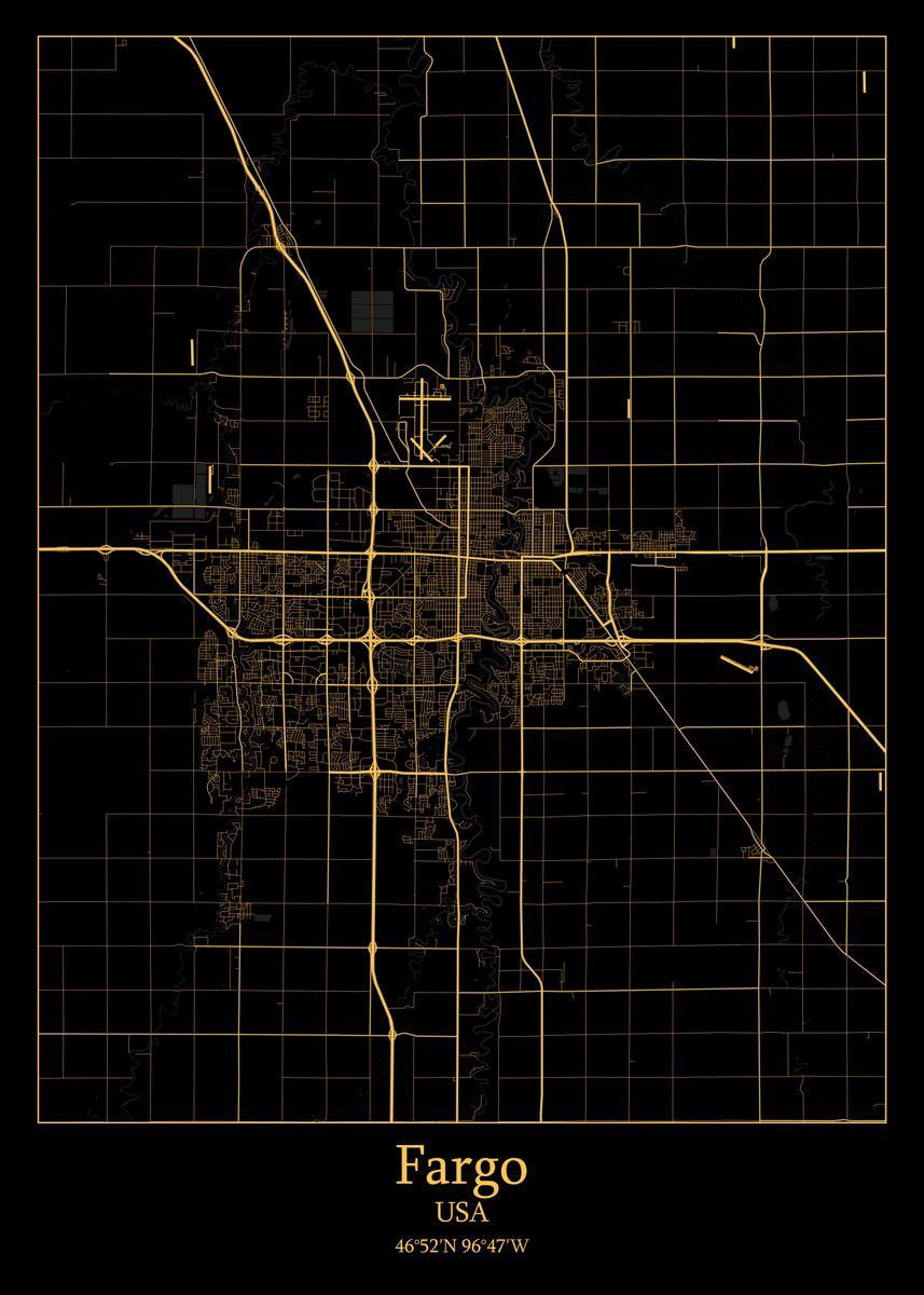 'Fargo USA' Poster, picture, metal print, paint by Iwoko | Displate