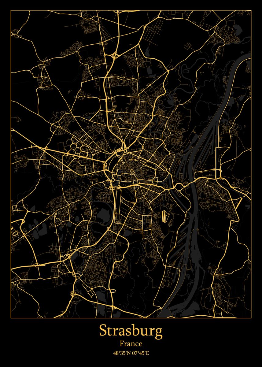 'Strasburg France' Poster by Iwoko | Displate