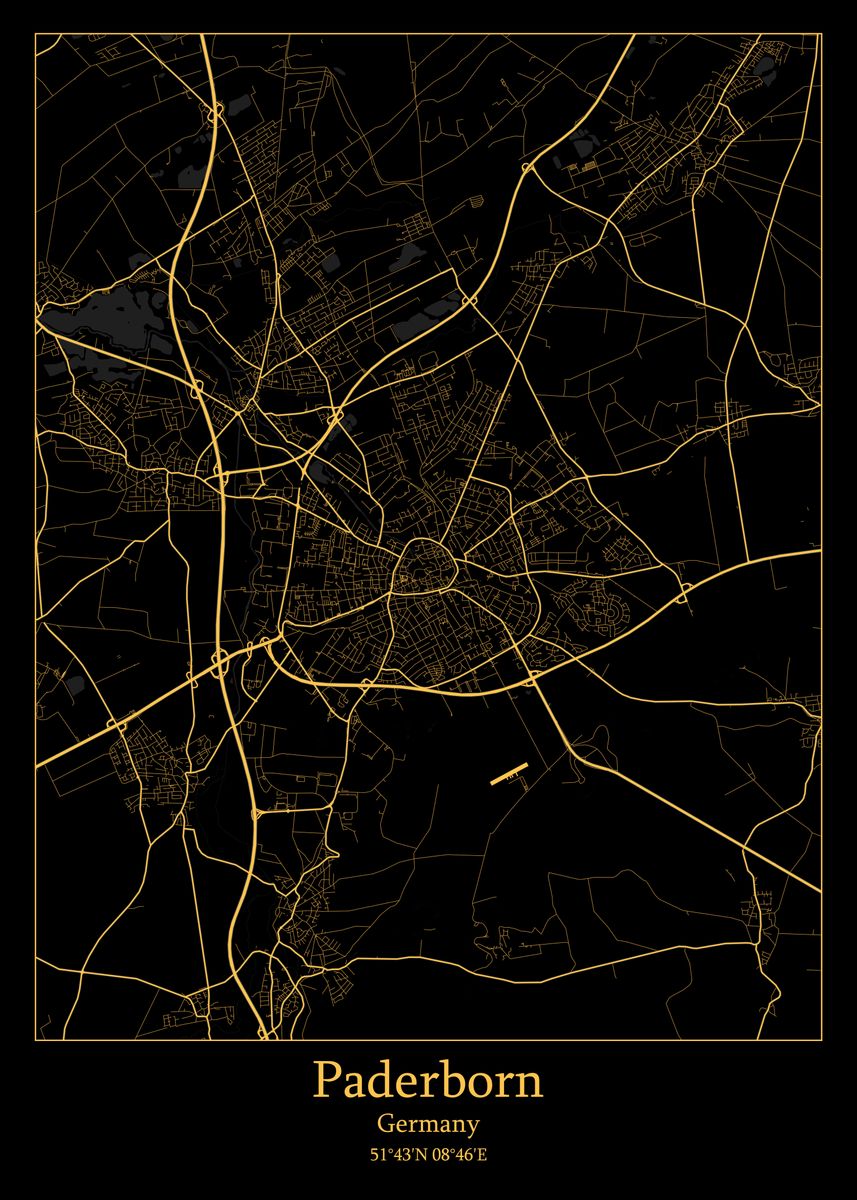 'Paderborn Germany' Poster by Iwoko | Displate