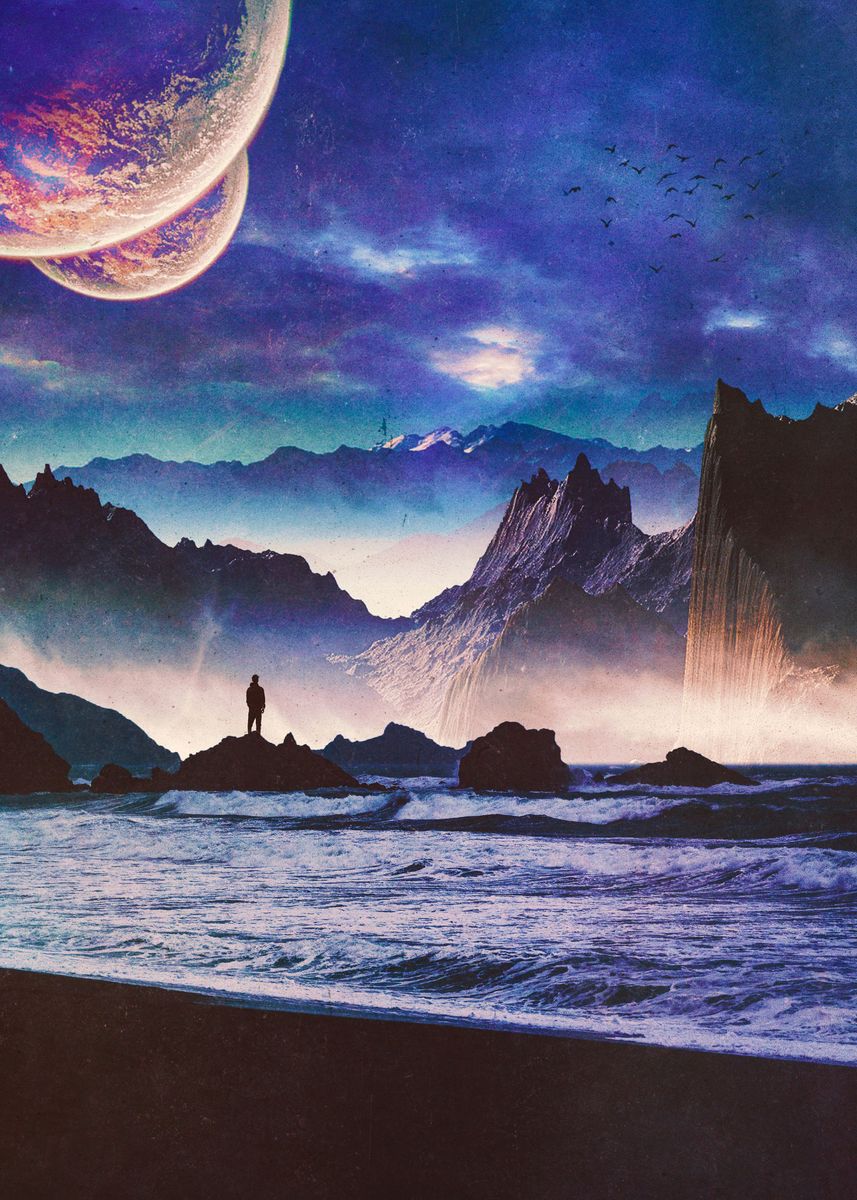 'Desolate Coast' Poster, picture, metal print, paint by seam less ...