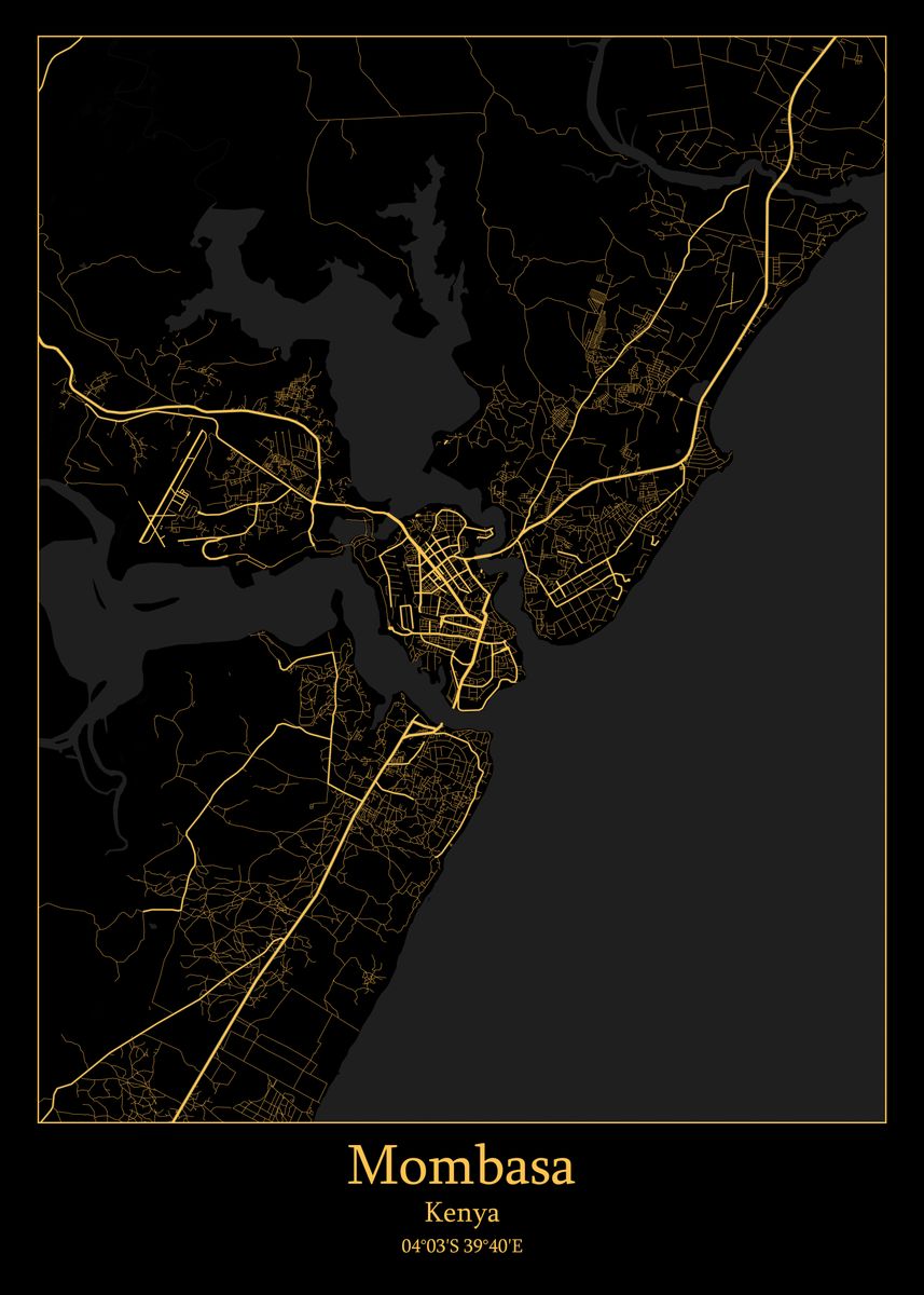 'Mombasa Kenya' Poster by Iwoko | Displate